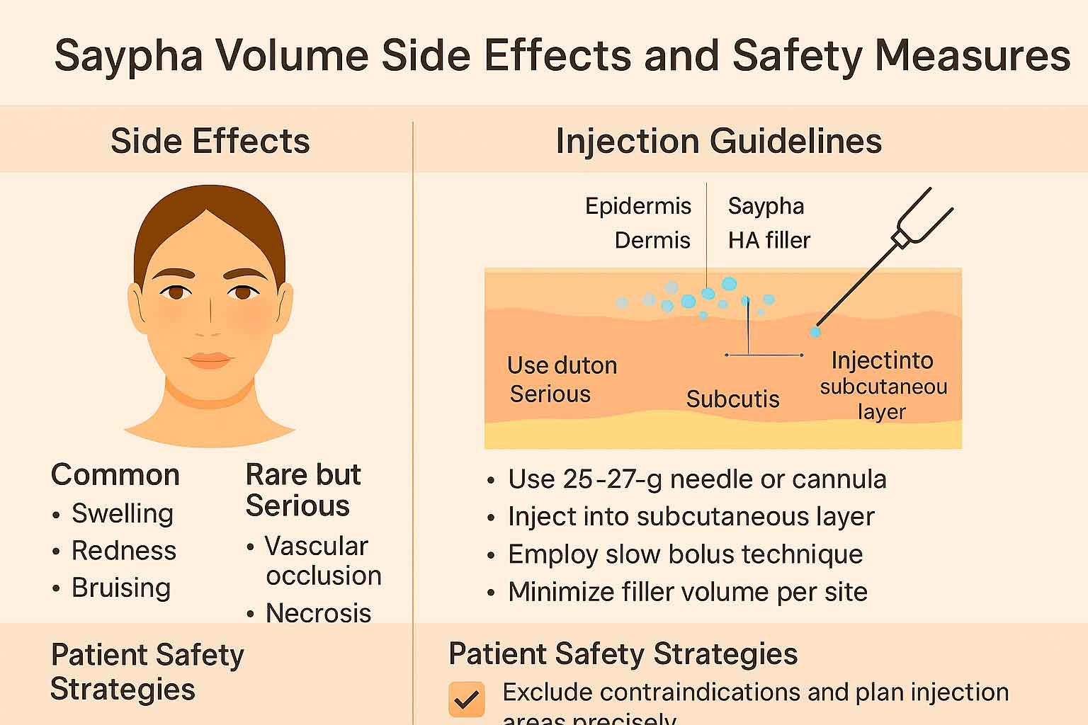 Saypha Volume Side Effects: Safety Profile, Injection Risks & Clinical Use