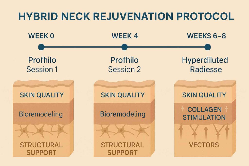 Profhilo and Radiesse Combination Neck: Hybrid Rejuvenation Protocol Explained