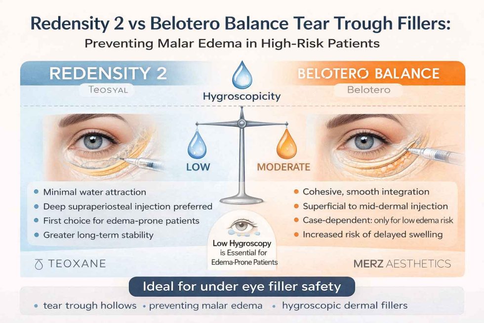 Redensity 2 frente a Belotero Balance Tear Trough: prevención del edema ...